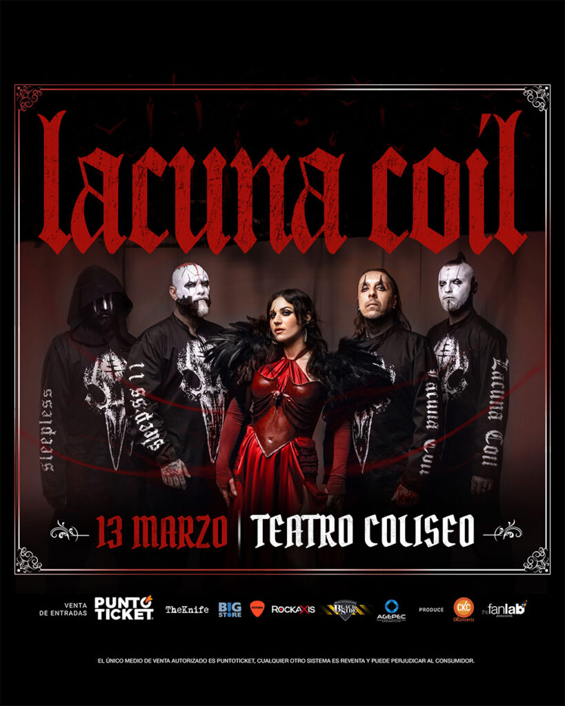 13 de marzo 2025: LACUNA COIL vuelve a Chile | The Pichangas