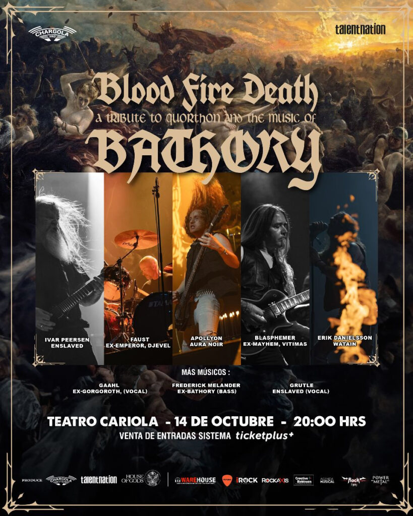 BLOOD FIRE DEATH: Llega a Chile el tributo a BATHORY | The Pichangas